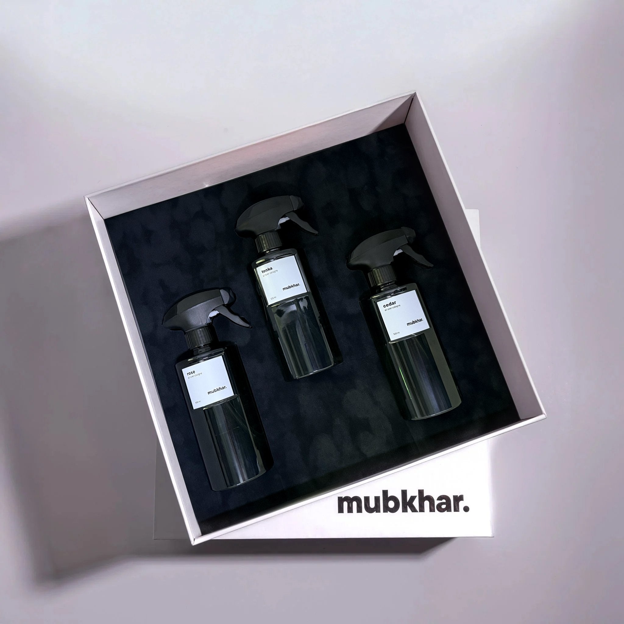 Personalised Gift Set | All Over Cologne Trio Bundle from Mubkhar | Bahrain Perfume Shop ...